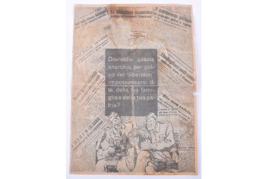 11x WW2 Aerial Propaganda Leaflets, mostly examples produced in German ...