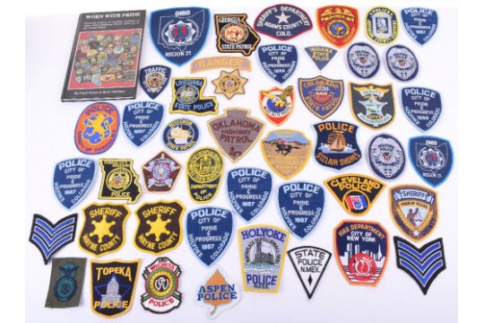 Quantity of United States Cloth Police Shoulder Emblems, Including ...