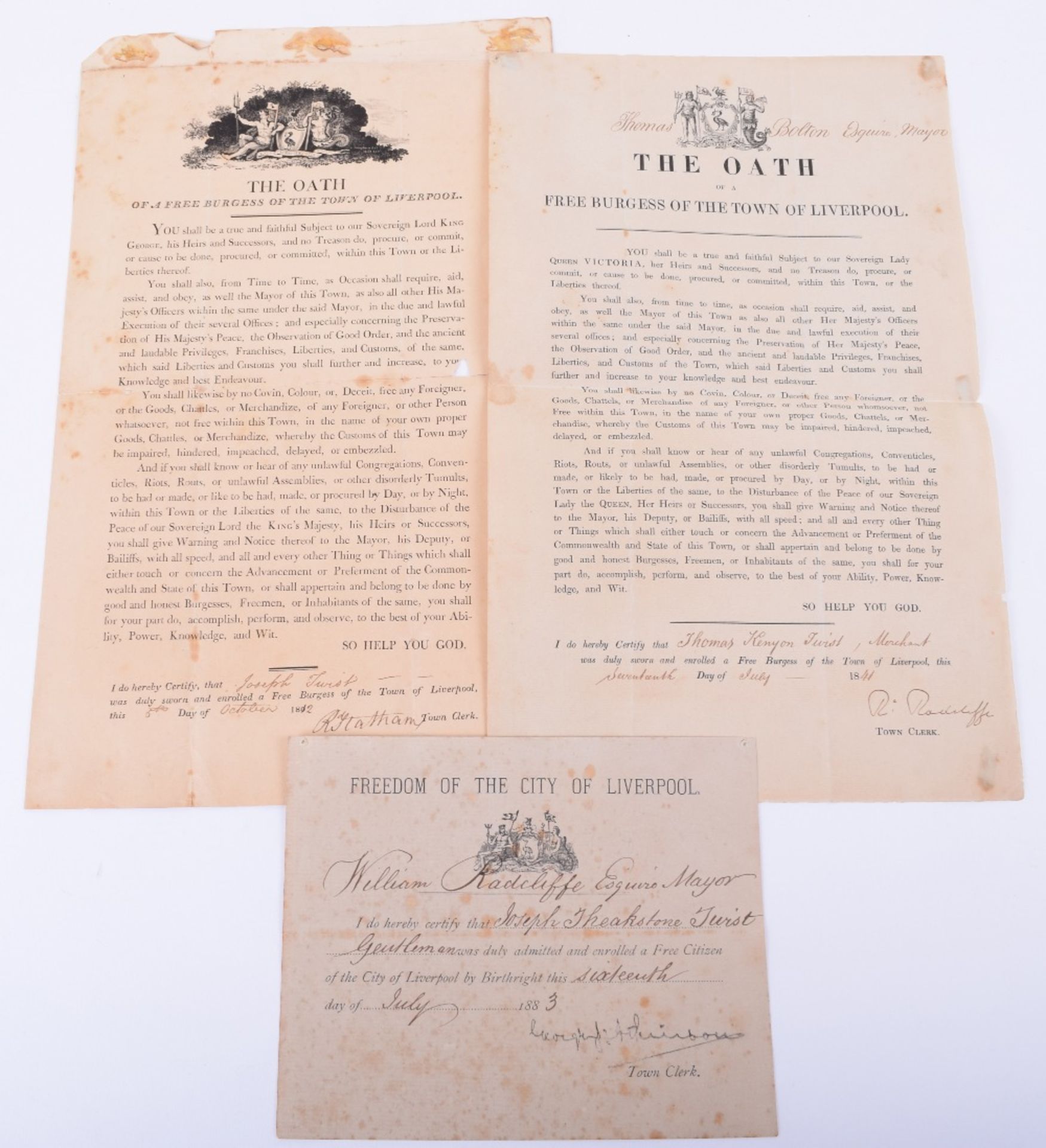 Selection of Signatures of Notable Persons Predominantly Victorian Era ...