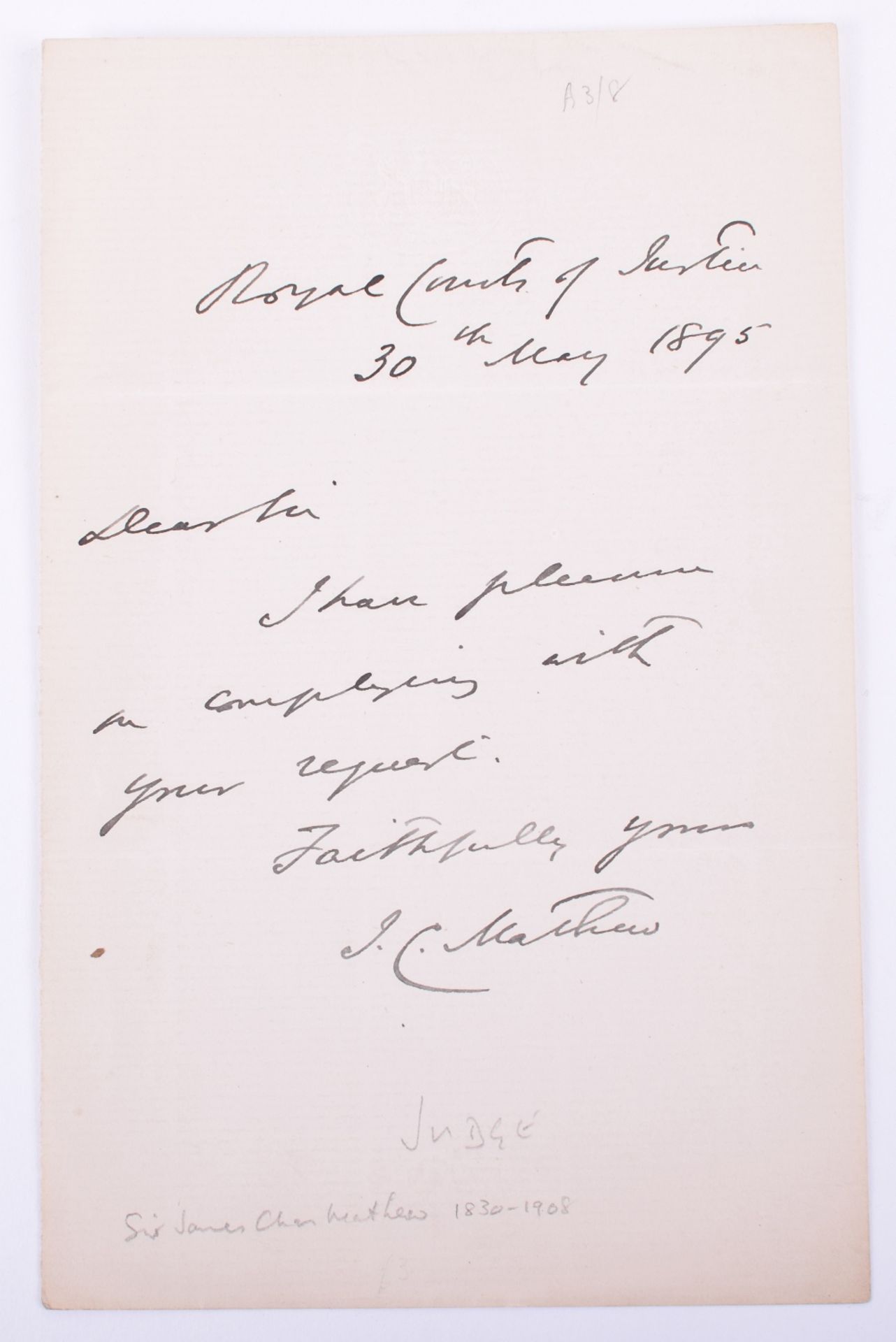 Selection of Signatures of Notable Persons Predominantly Victorian Era ...