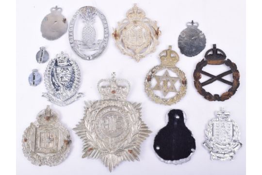 Thirteen Colonial Police badges, Queens crown Royal Grenada Police ...