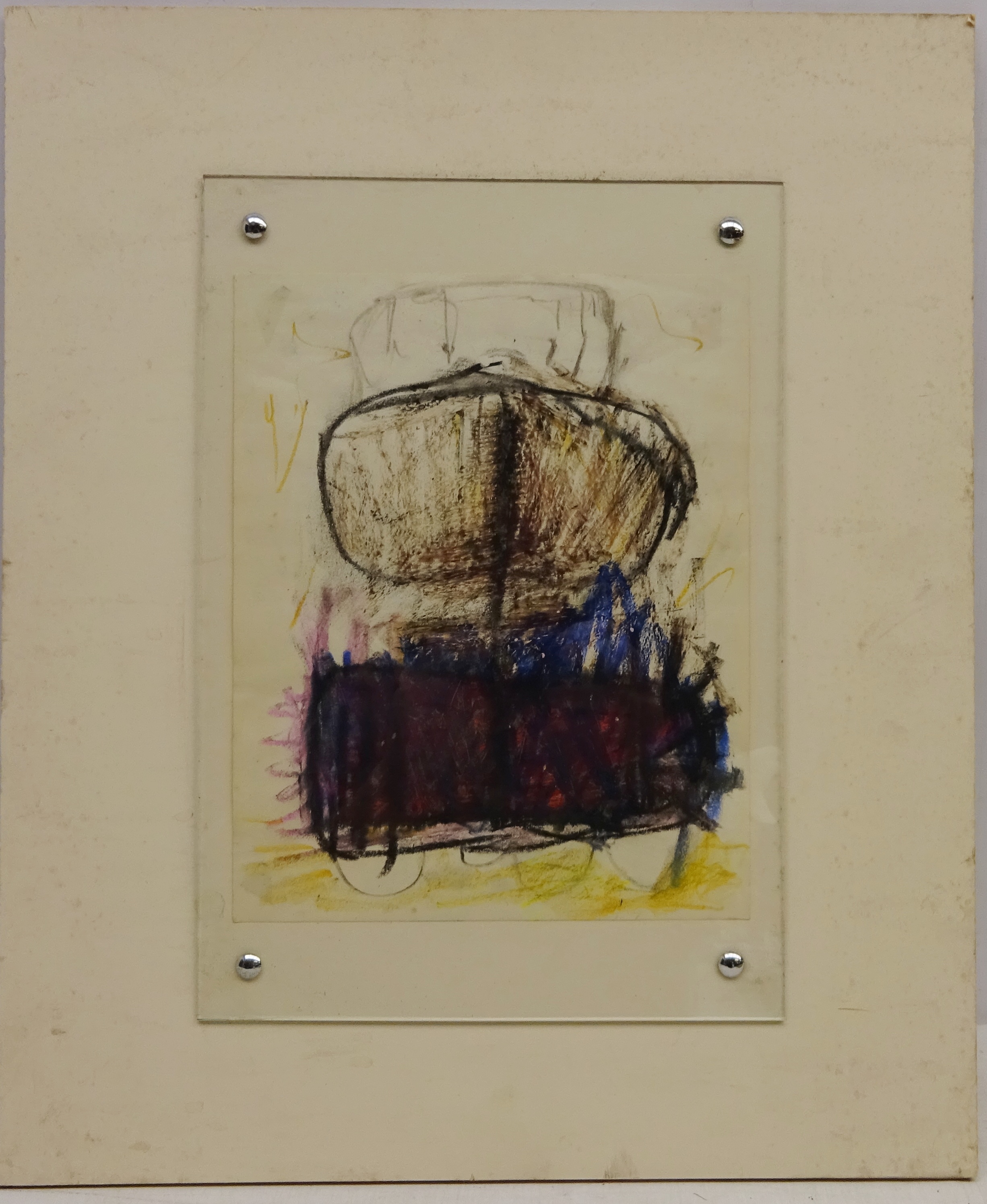 Untitled, pastel oil signed and dated 1963 verso by Alan Gummerson ...