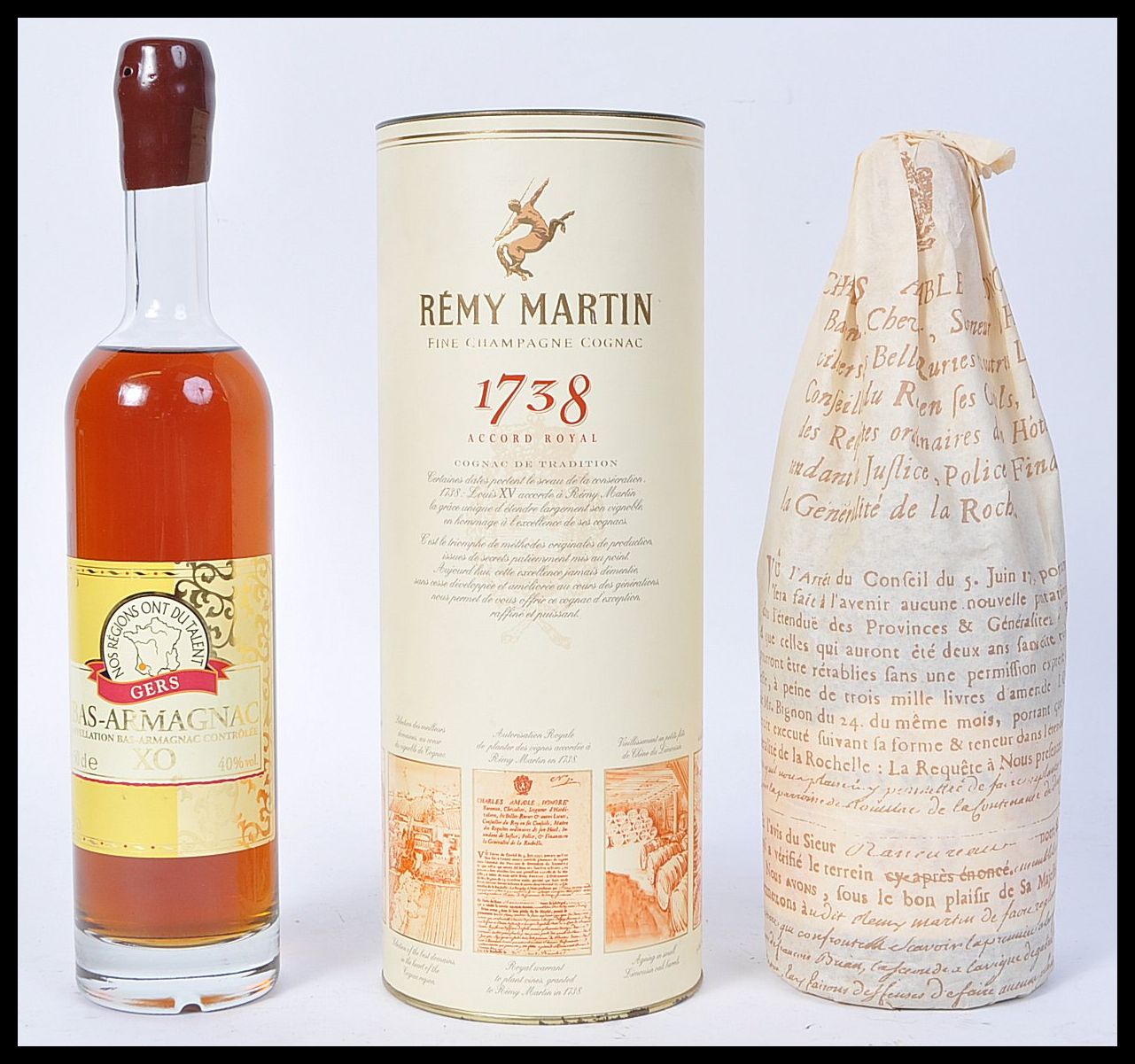 A vintage Remy Martin 1738 Fine Champagne Cognac complete in original ...