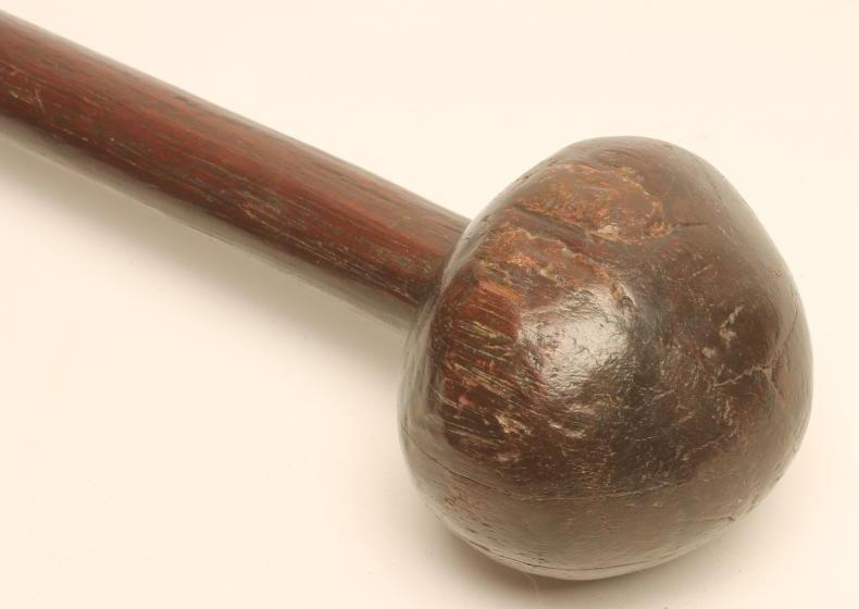 A ZULU KNOBKERRIE OR THROWING CLUB, late 19th century, of typical form ...