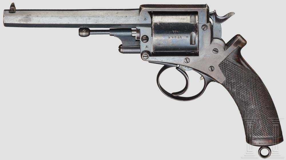 Adams Mark III Mod. 1872 Kal. .450, Nr. 17253. Nummerngleich. Blanker ...