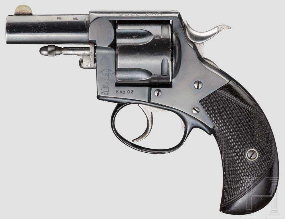 Webley No. 2 Bull Dog, um 1907 Kal. .450 CF, Nr. 89392. Nummerngleich ...
