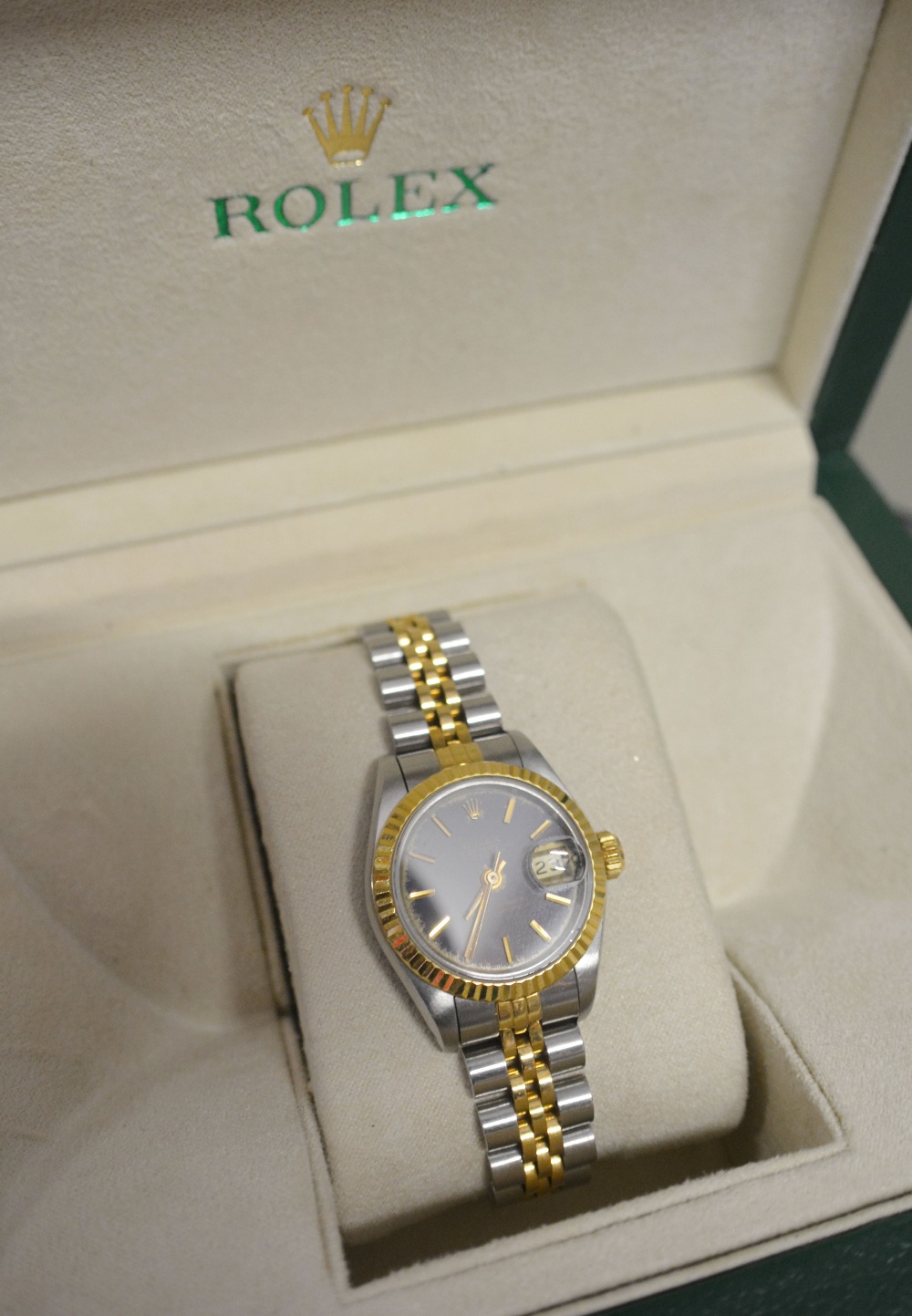 A Rolex Oyster Perpetual Date Adjust Superlative Chronometer Gold and ...