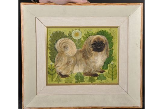 Sheila Flinn (20th Century) British. Study of a Pekingese, Oil on ...