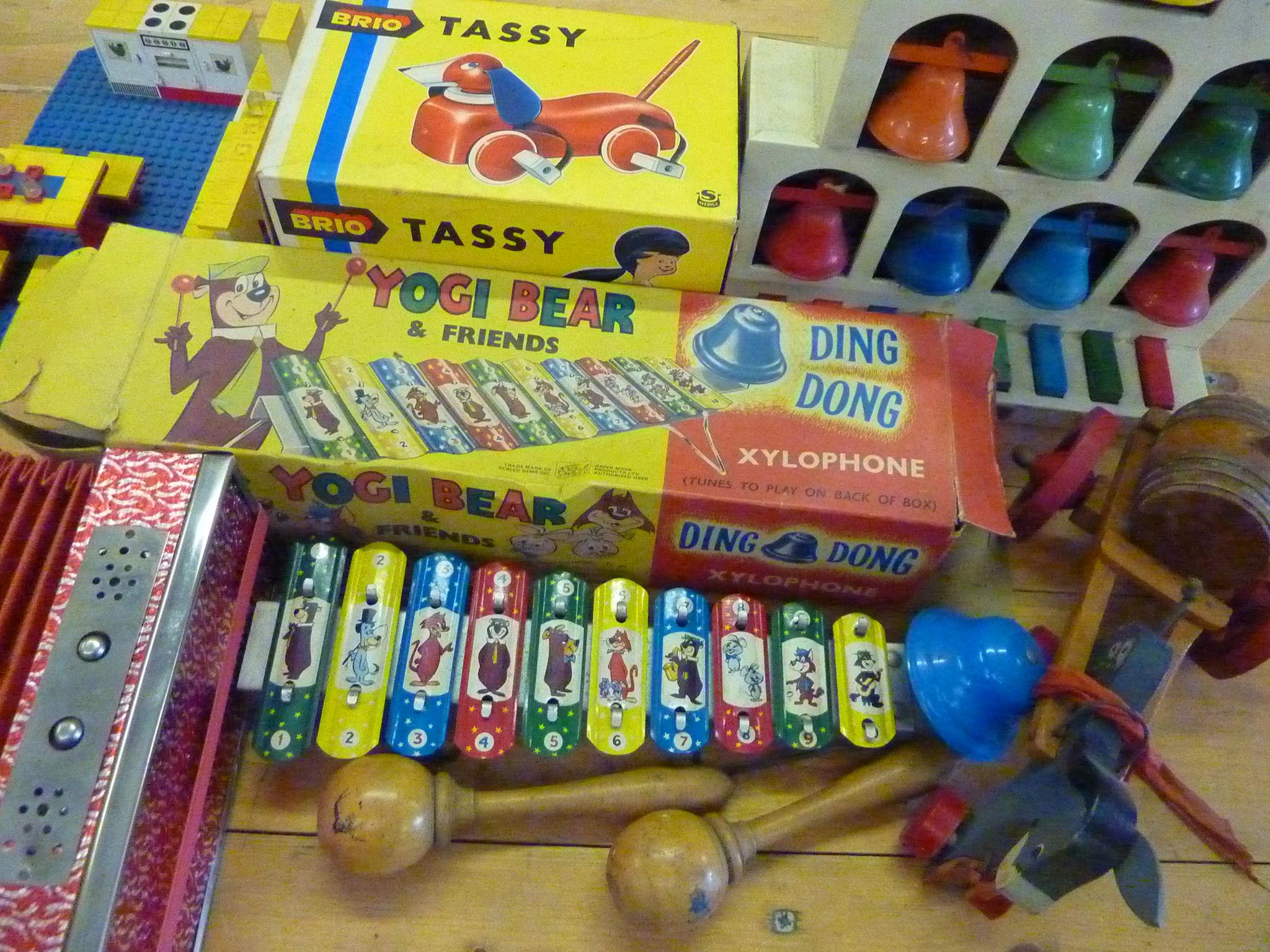 MINIC LTD M302 BATTERY OPERATED PLASTIC TANK, YOGI BEAR XYLOPHONE IN ...
