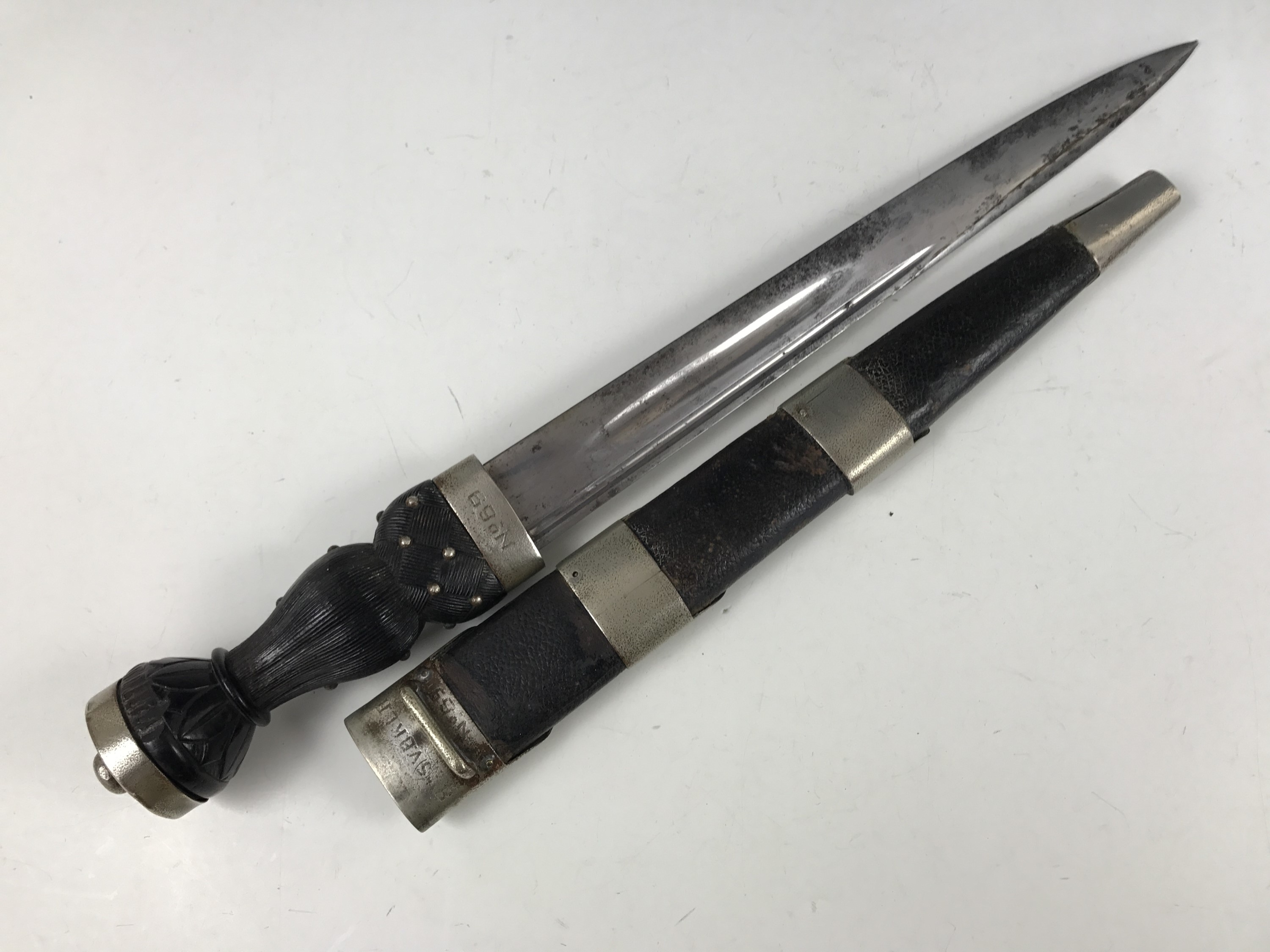 A late 19th / early 20th Century British Army Pipers' dirk, the ...