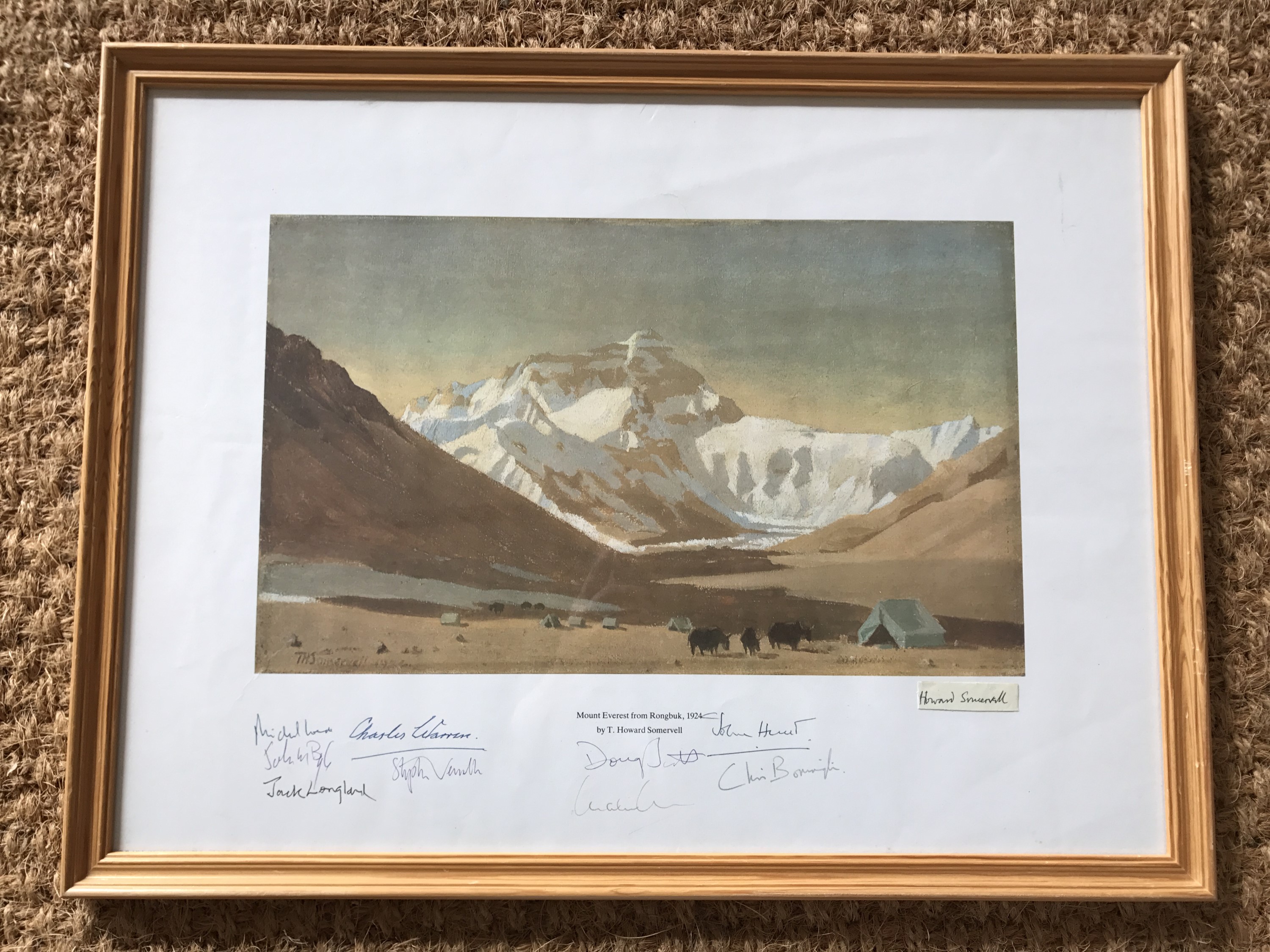 [ Mountaineering / Autograph ] After Theodore Howard Somervell OBE FRCS ...