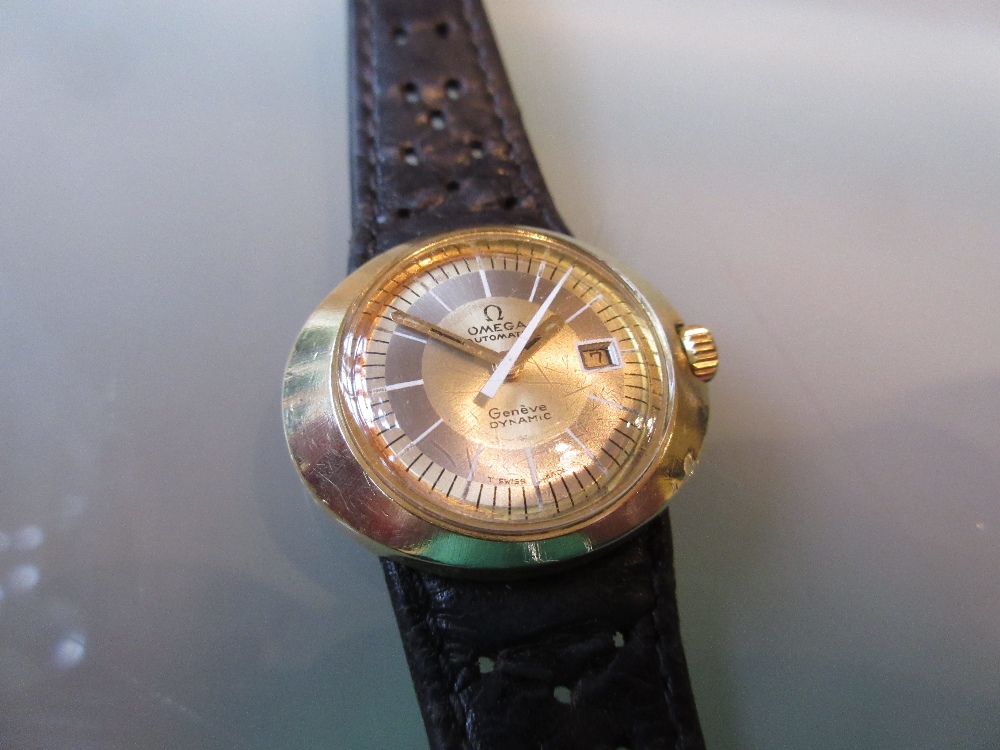 Ladies Omega 1960's / '70's gold plated automatic Geneva Dynamic ...