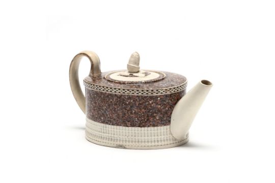 Staffordshire, 1780-1795, the pearlware vessel is veneered with Turners ...