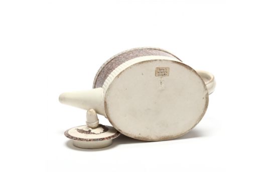 Staffordshire, 1780-1795, the pearlware vessel is veneered with Turners ...