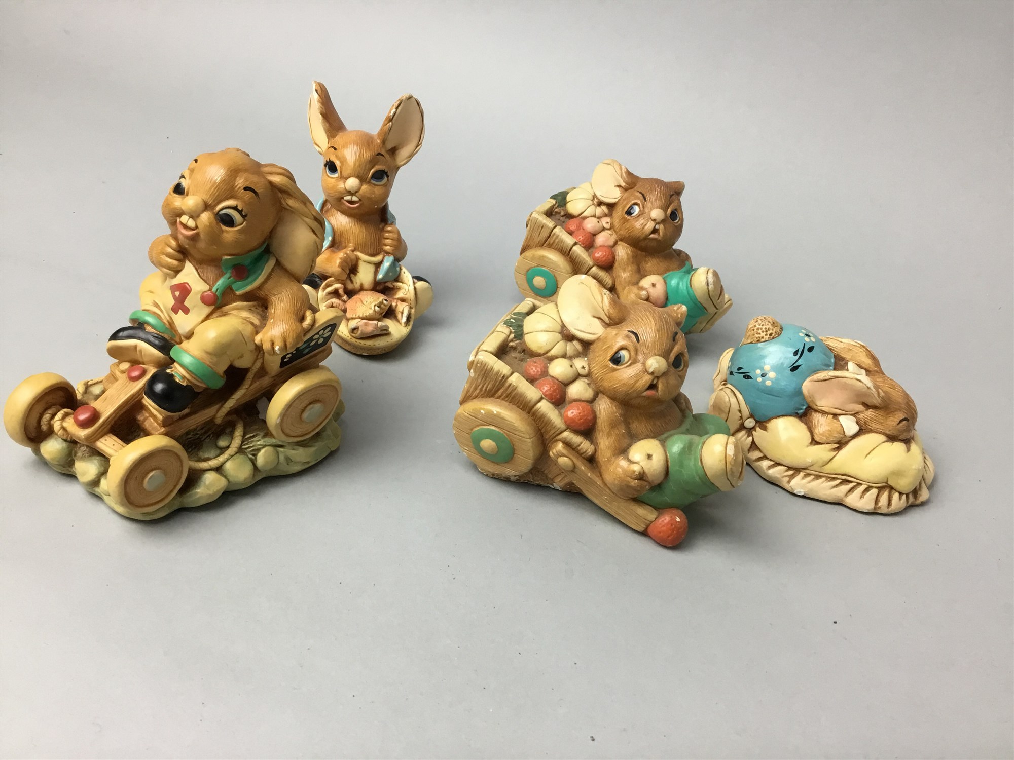 COLLECTION OF PENDELFIN RABBIT FIGURES