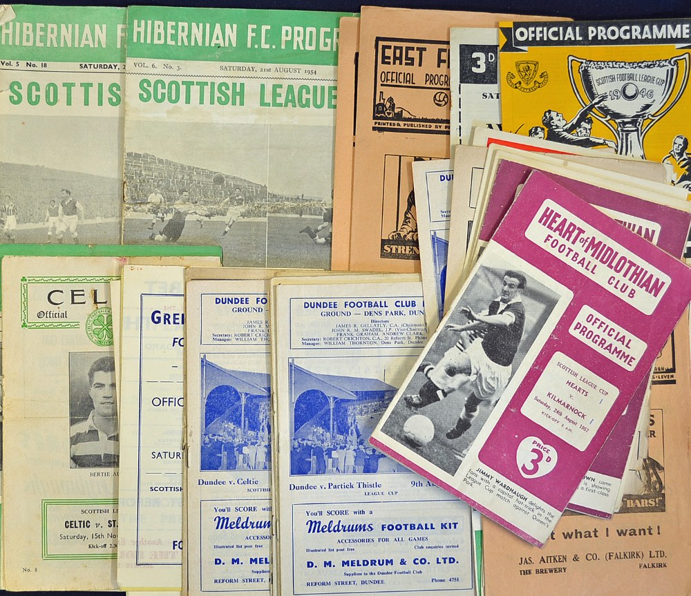 1950s Mixed Scottish football programmes includes 1949 Queens Park v ...