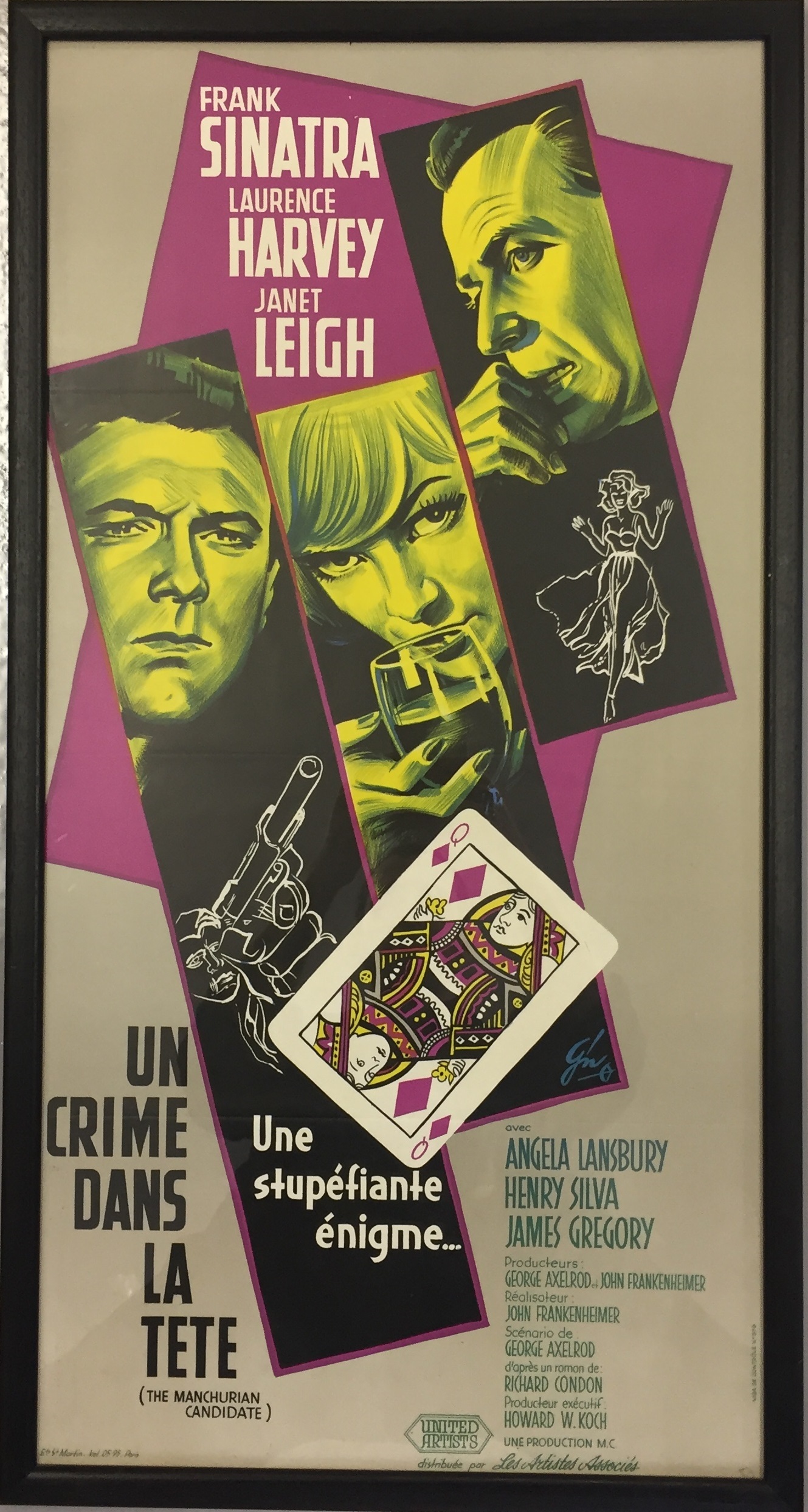 FRAMED FRENCH FILM POSTERS - Pair of original posters for classic films ...