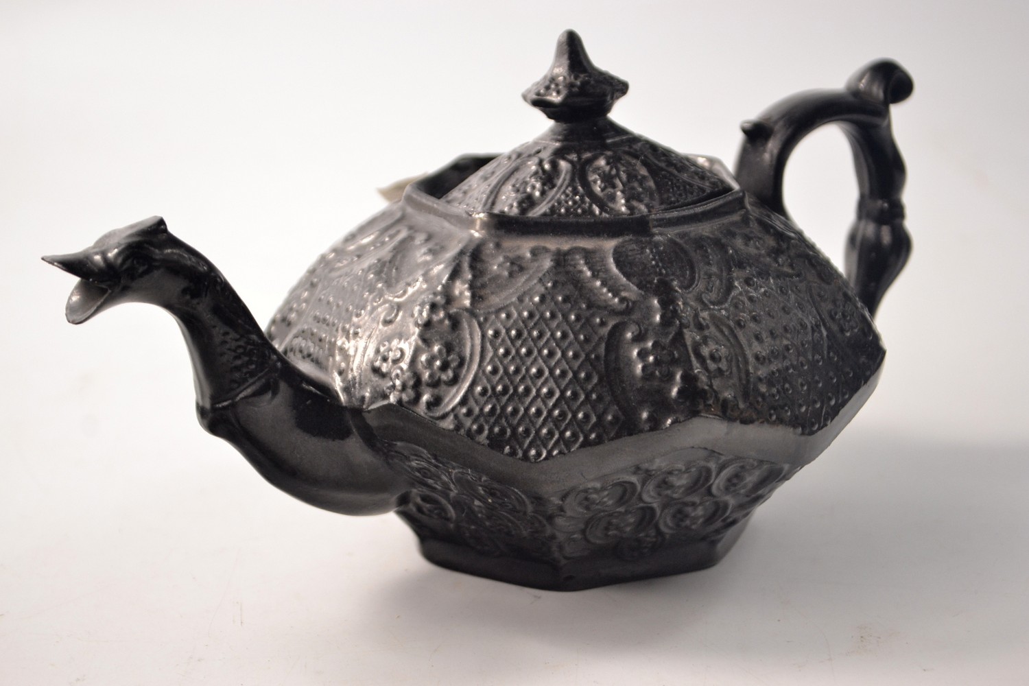 Victorian black tea pot circa 1850's - a nice example