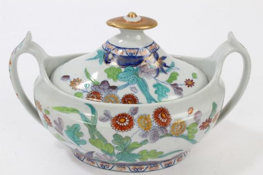Early 19th century Castleford-type moulded teapot and cover and lot ...