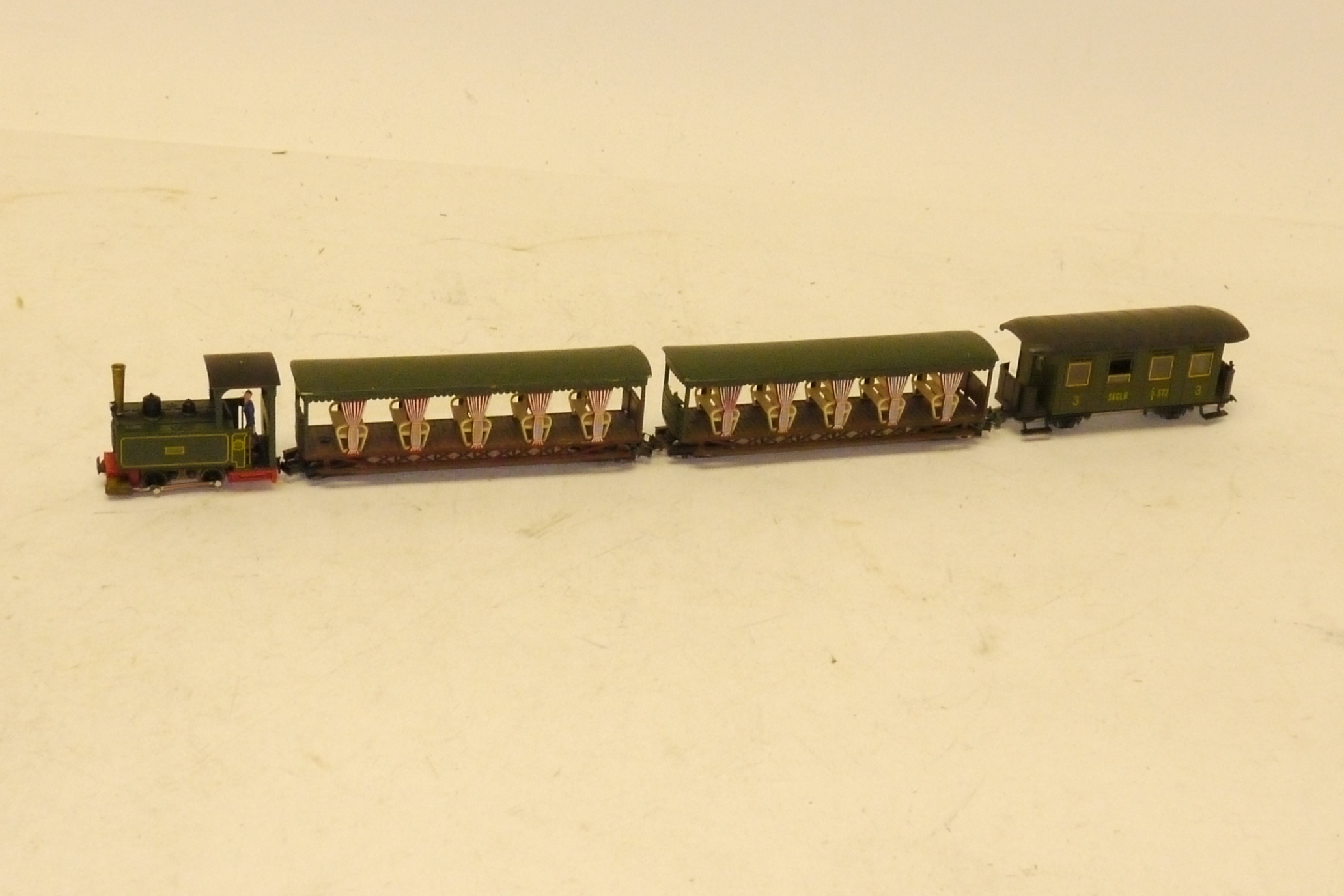 Jouef 009 Gauge Locomotive and Coaching Stock, comprising narrow-gauge ...