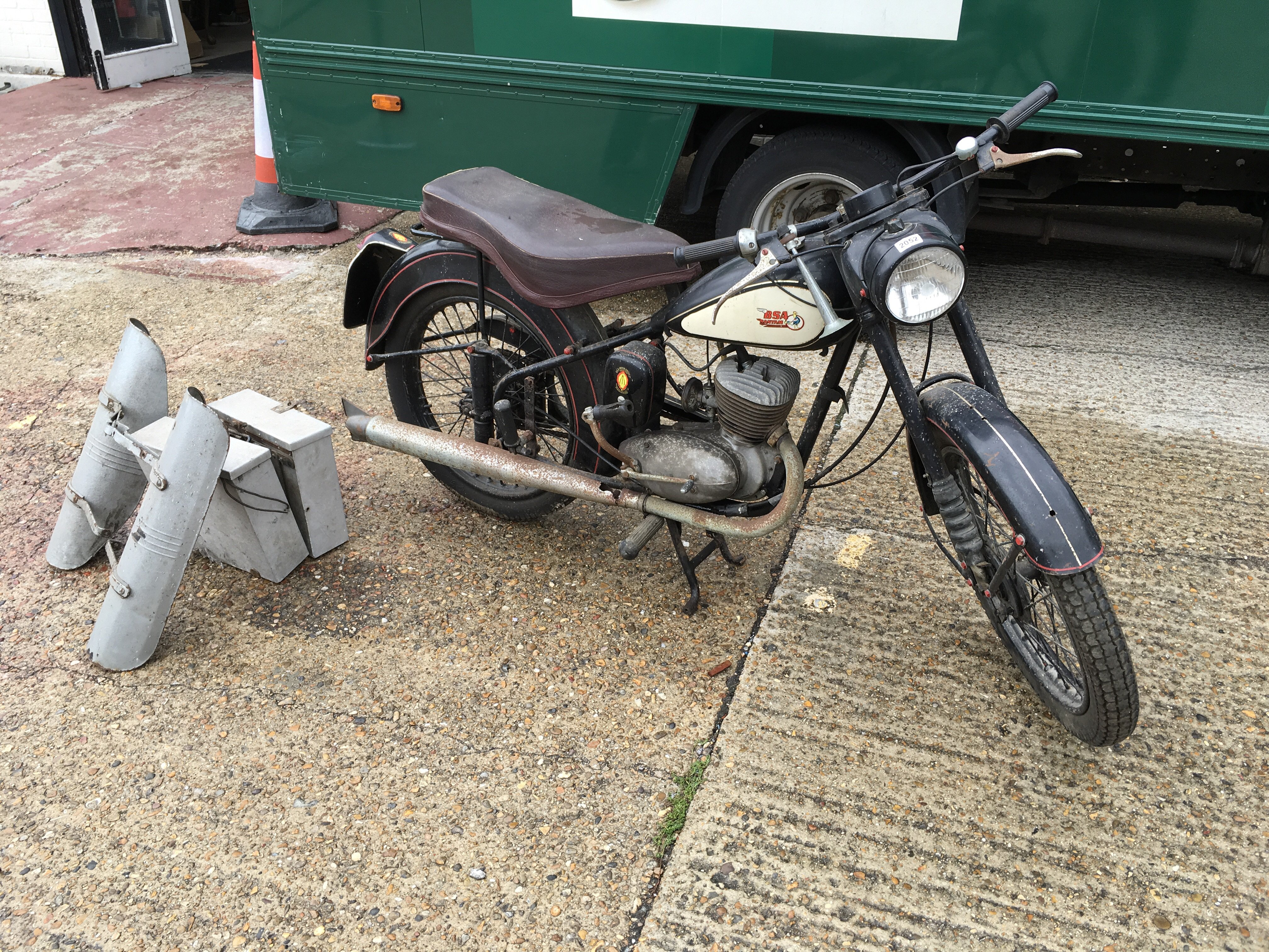 A rare 1956 GPO Telegram BSA Bantam D1 125cc Motorcycle (D1 engine ...