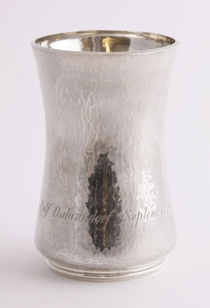 A modern silver goblet, Eric G Clements, Wakely & Wheeler, London, 1990 ...