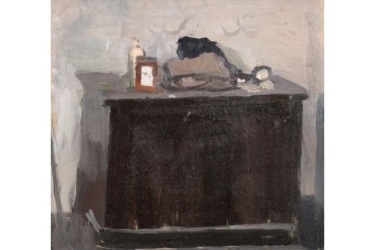 Patrick George (1923-2016) Still life with a chest of drawers With ...