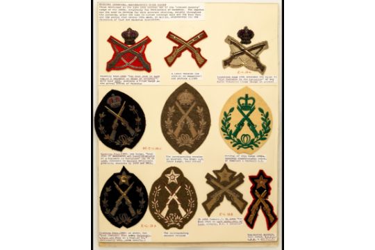 Marksmanship Prize Badges Ten Crossed Muskets arm-badges, six of these ...