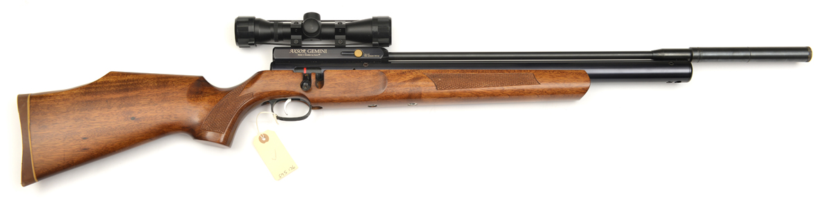 A .22” Swedish Axsor Gemini crompressed air air rifle, with no visible ...