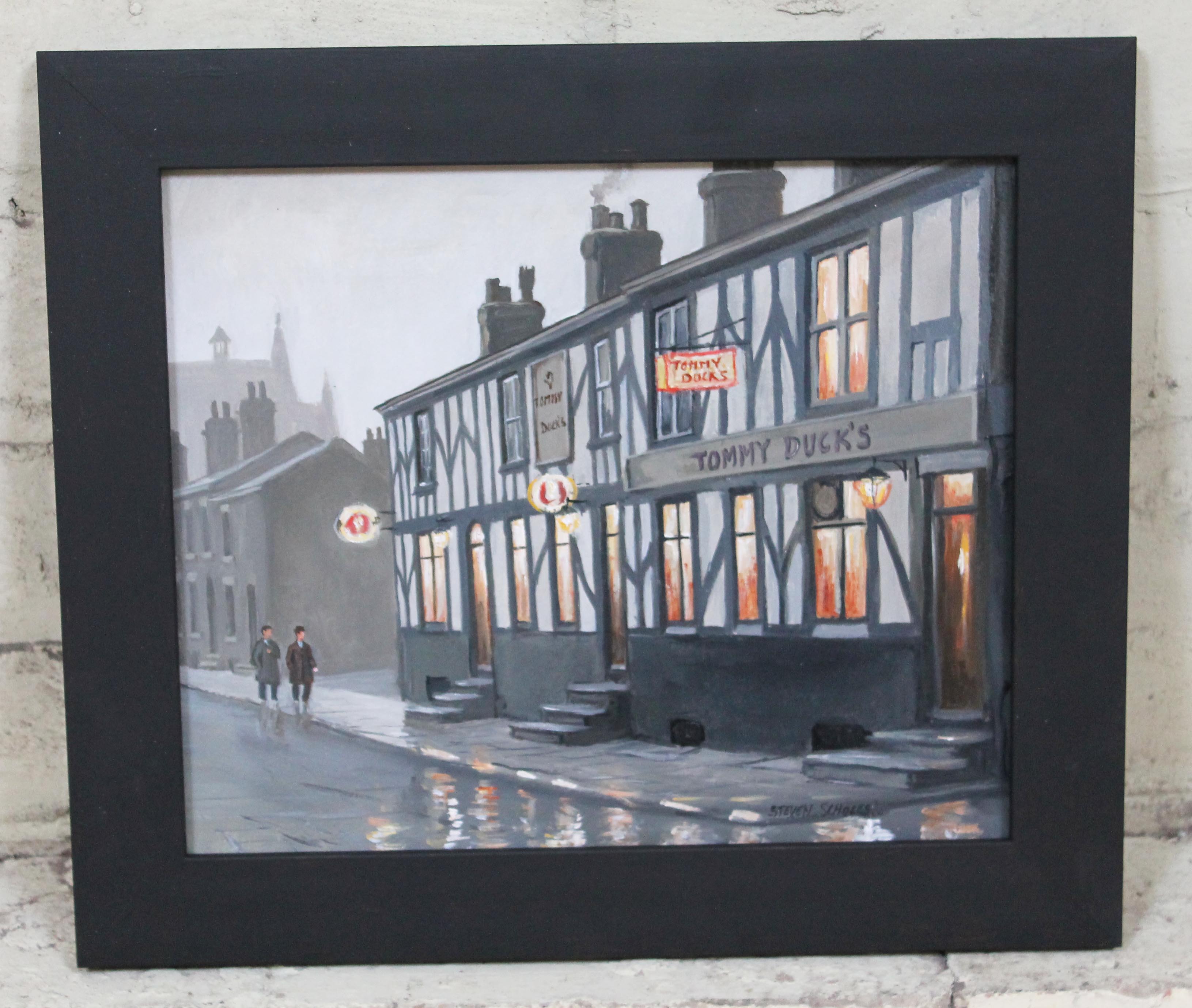 Steven Scholes (b1952), "Tommy Ducks Manchester 1965", oil on board ...