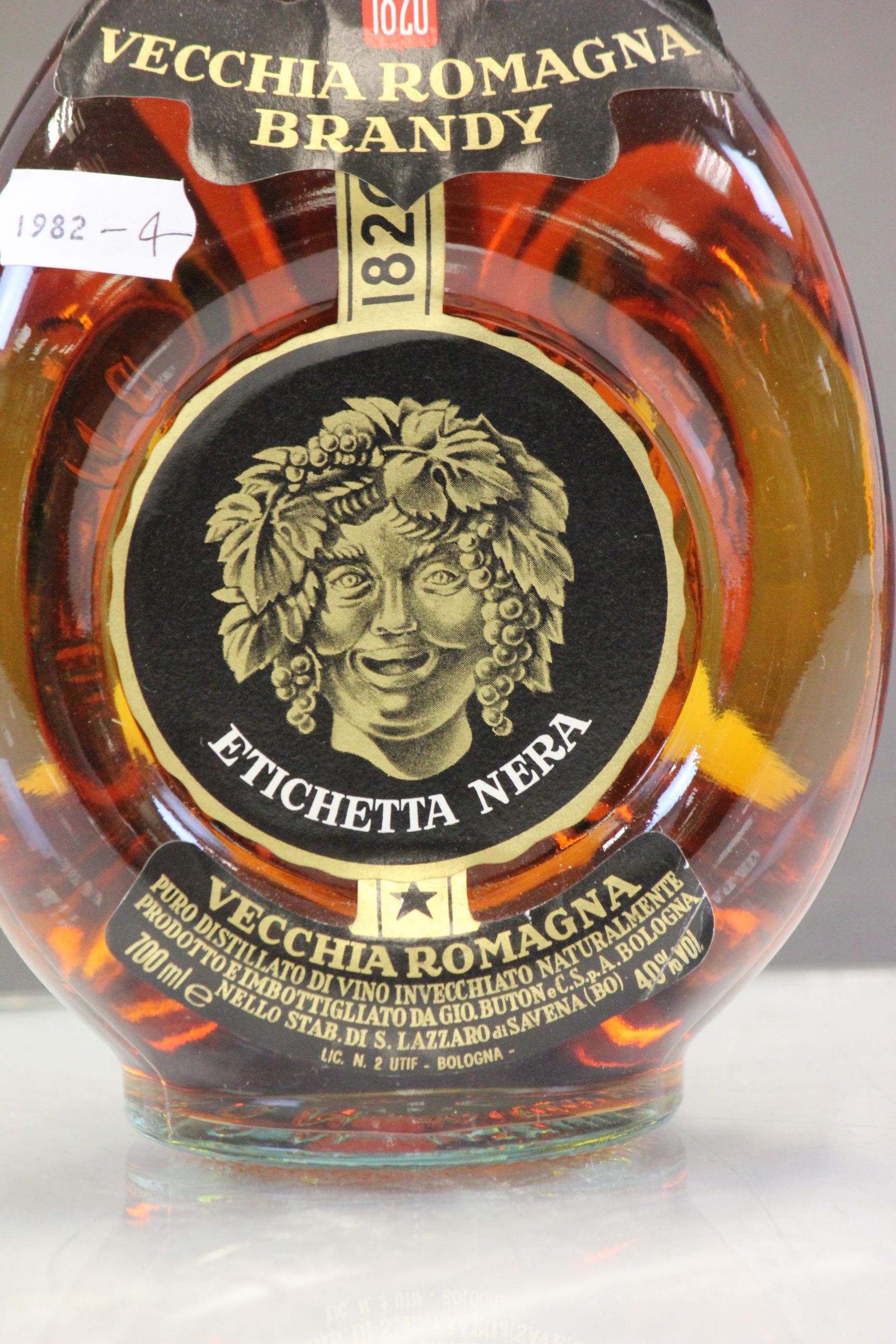Unopened vintage bottle of Italian Brandy