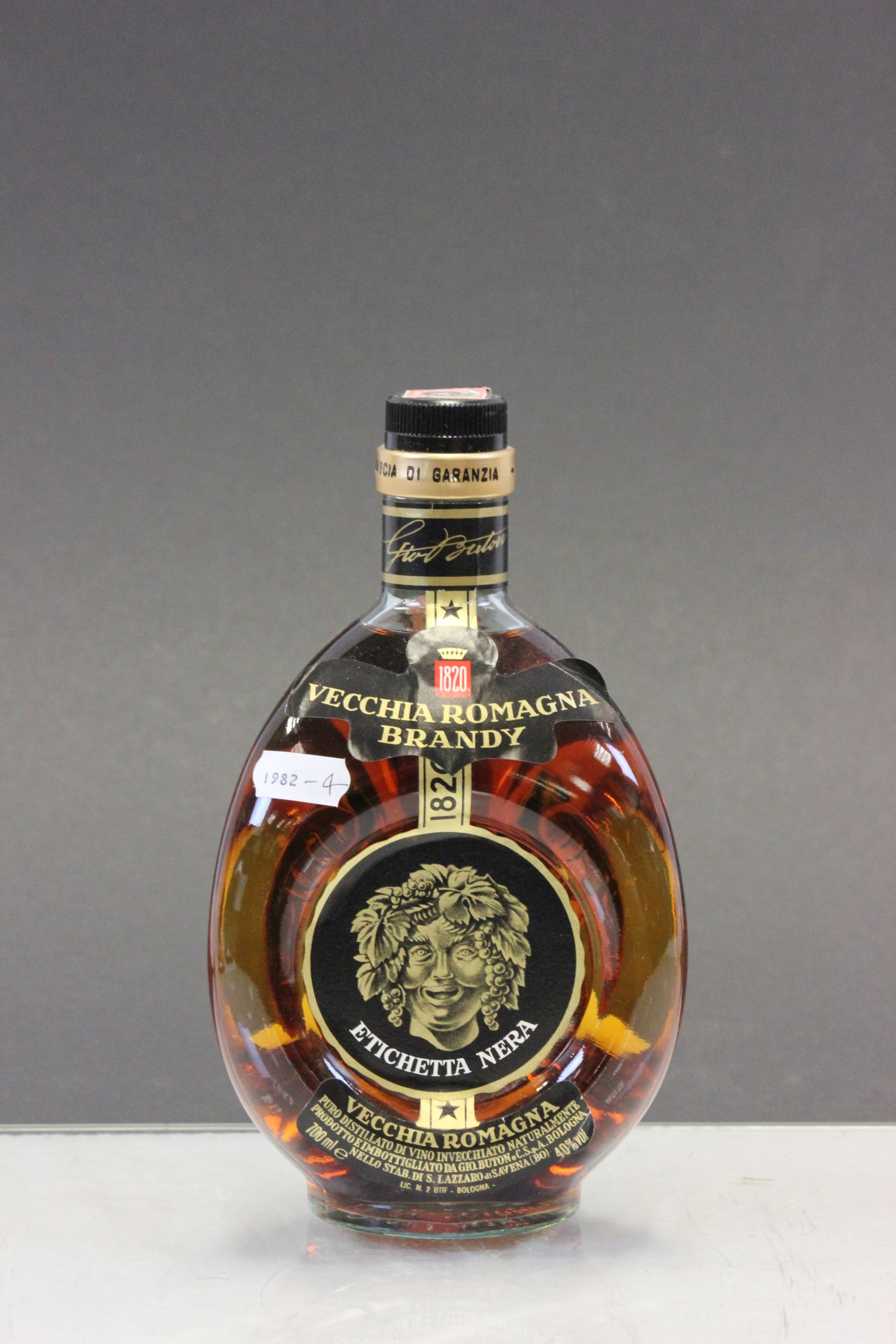 Unopened vintage bottle of Italian Brandy