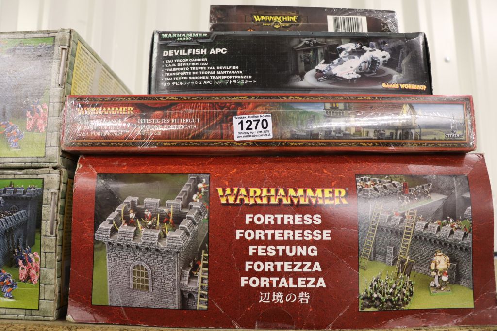 Games Workshop Warhammer - Boxed Fortress, unsealed Fortified Manor and ...