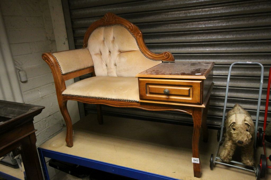 Reproduction Victorian Style Telephone Table