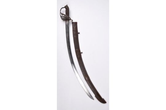 An unusual British army sword, curved blade 30.5in., by Runkel of ...