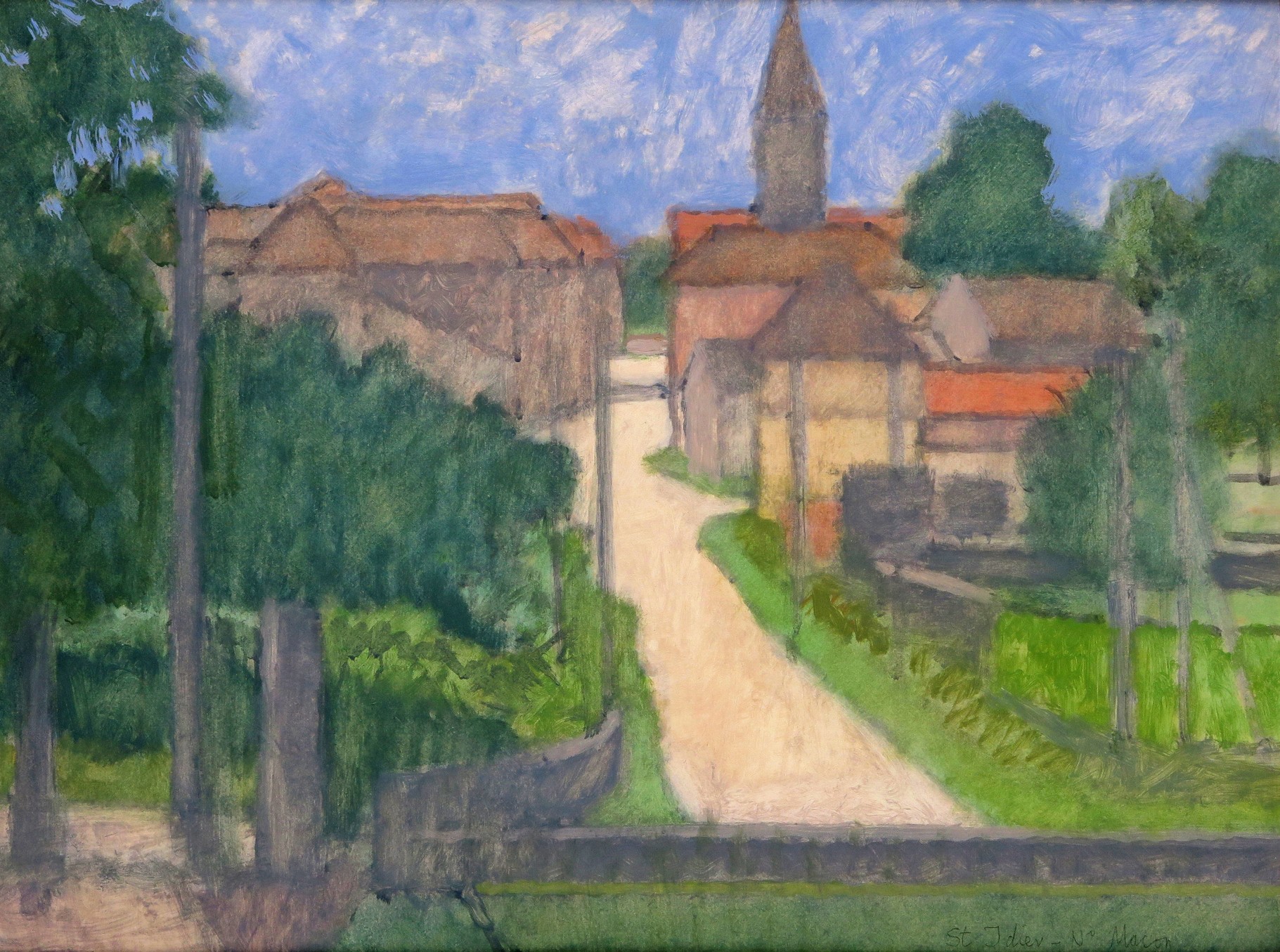 Robert Buhler RA (1916-1989) St. Didier, Near Macon Signed and titled ...