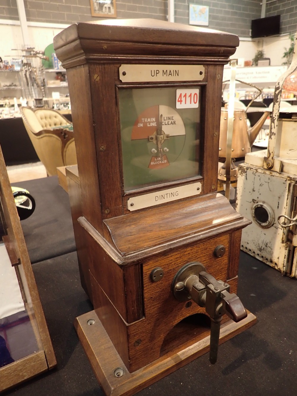 Up Main signal box bell box from Dinting line clear / line blocked ...