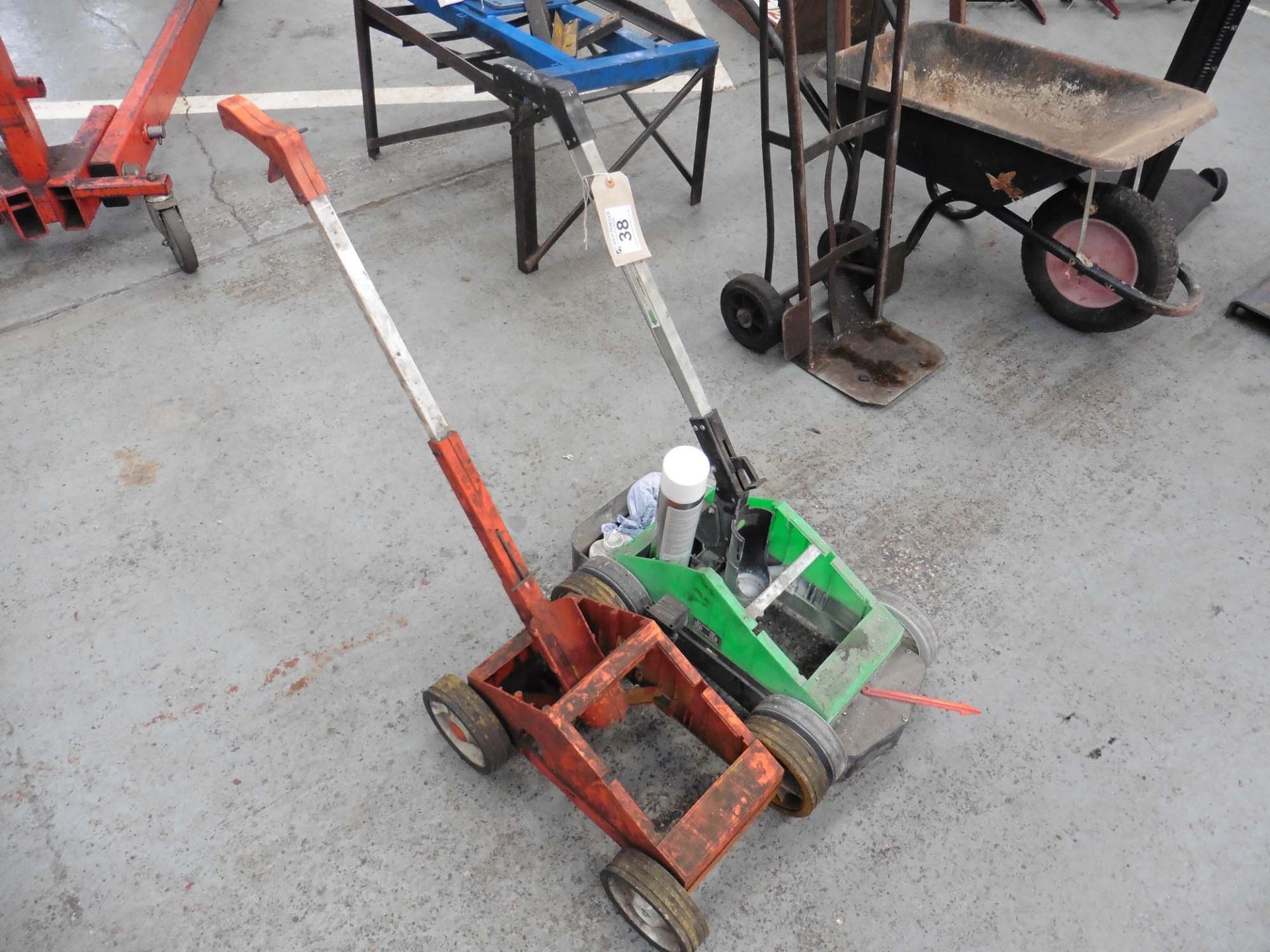 Two line marking trolleys