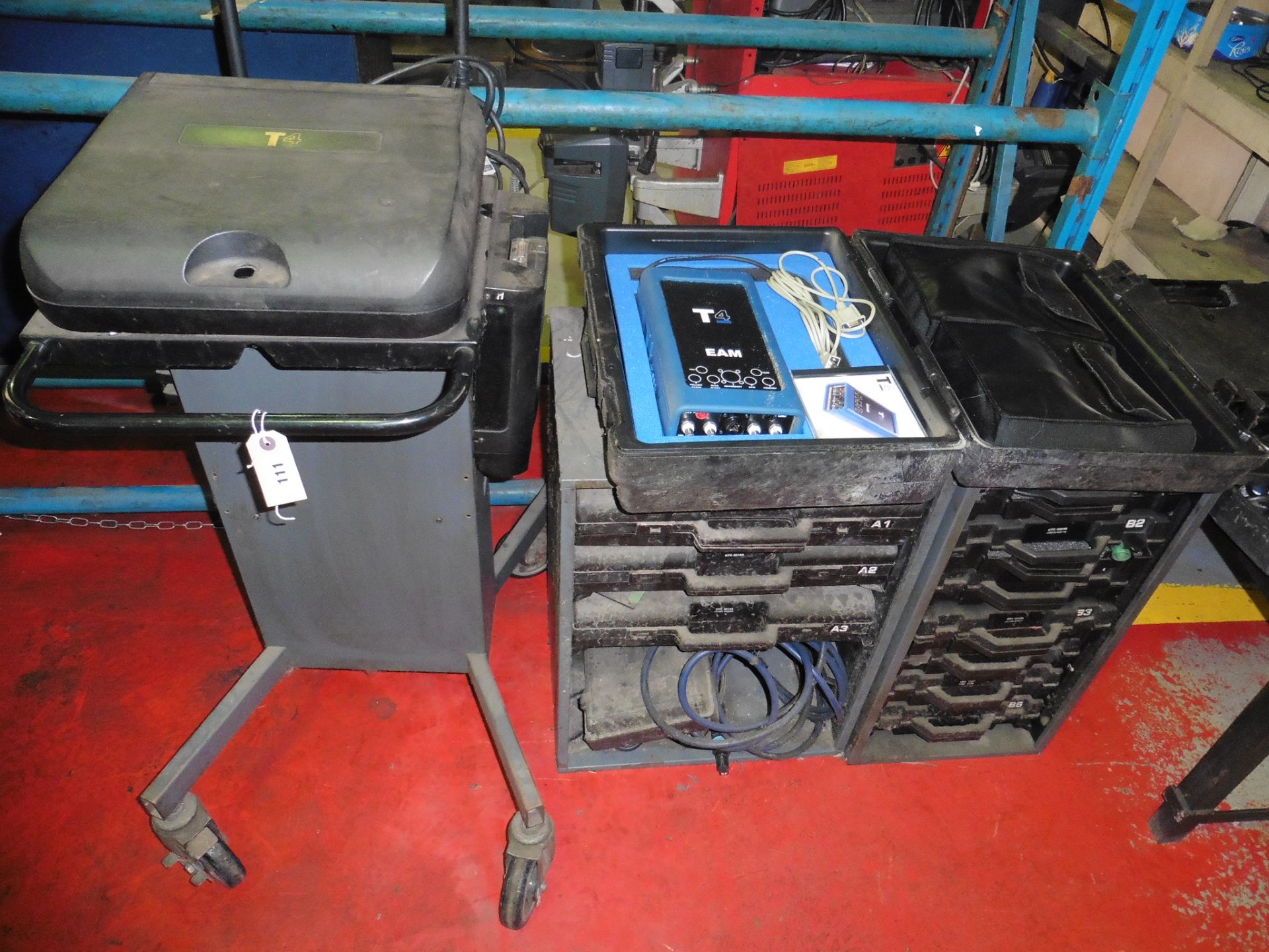 EAM T4 diagnostic system together with various cases of keys and ...