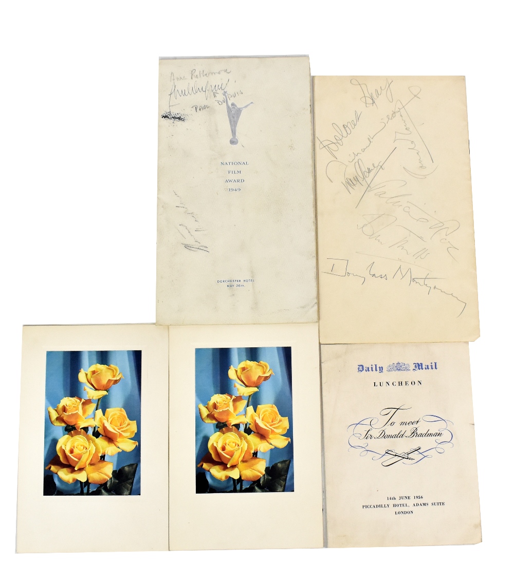 WILLIAM HARTNELL, THE FIRST DR WHO; two autographs, both with ...