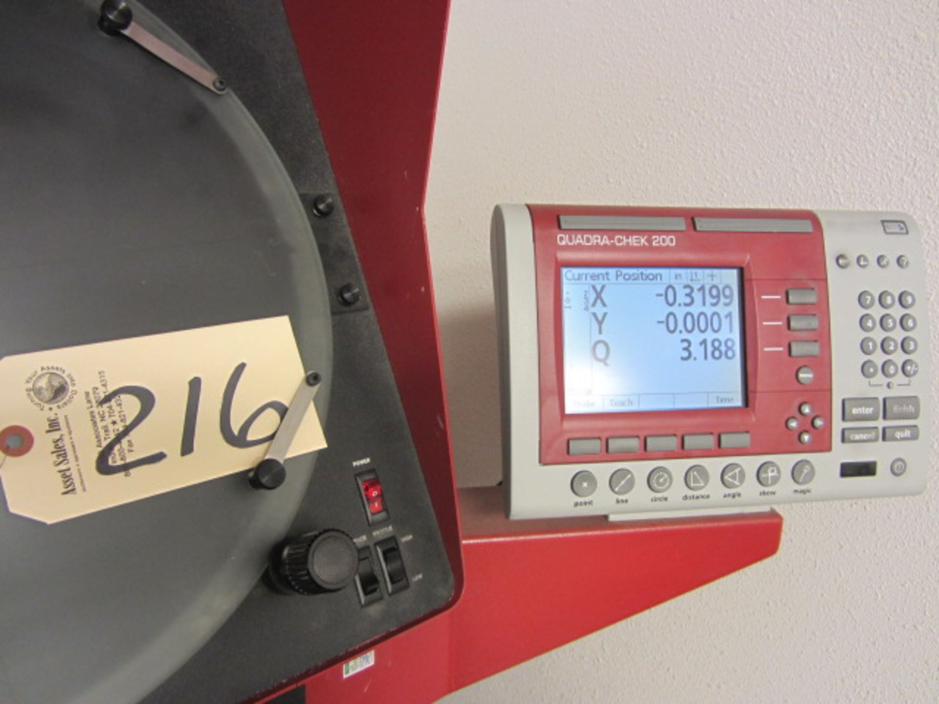 Starrett 400 Series Optical Comparator with Quadra-Chek 200 Controls ...