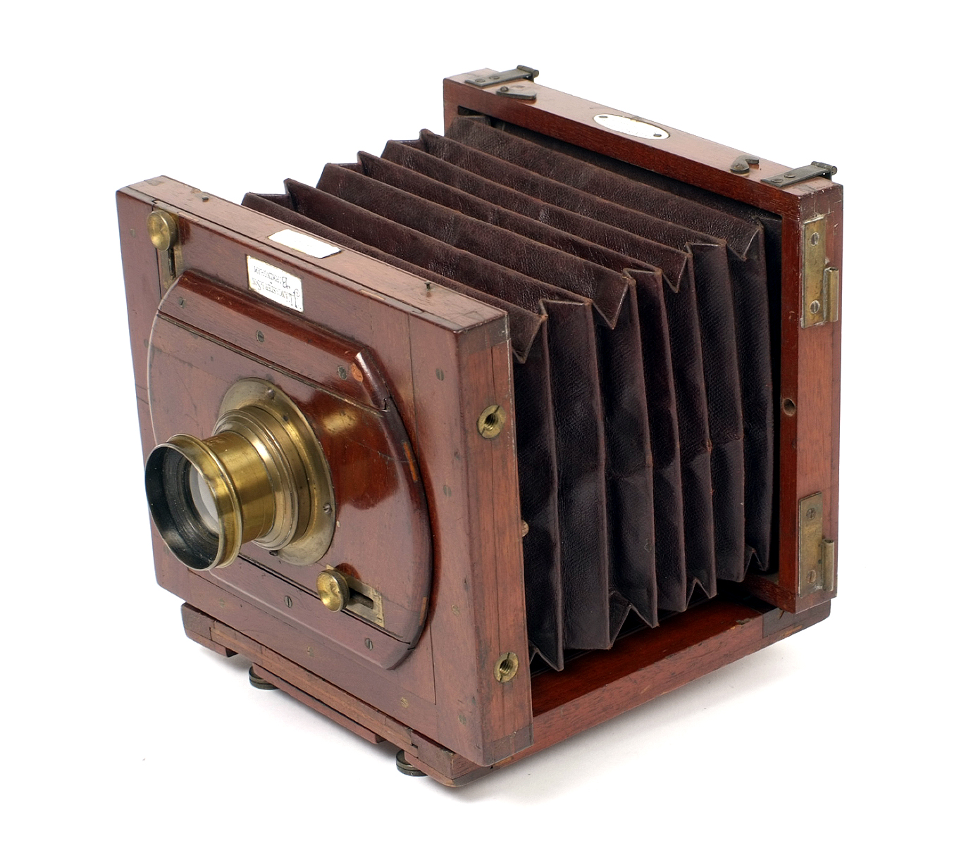 An Early Lancaster Instantograph Half Plate Camera. (condition 5F) with ...