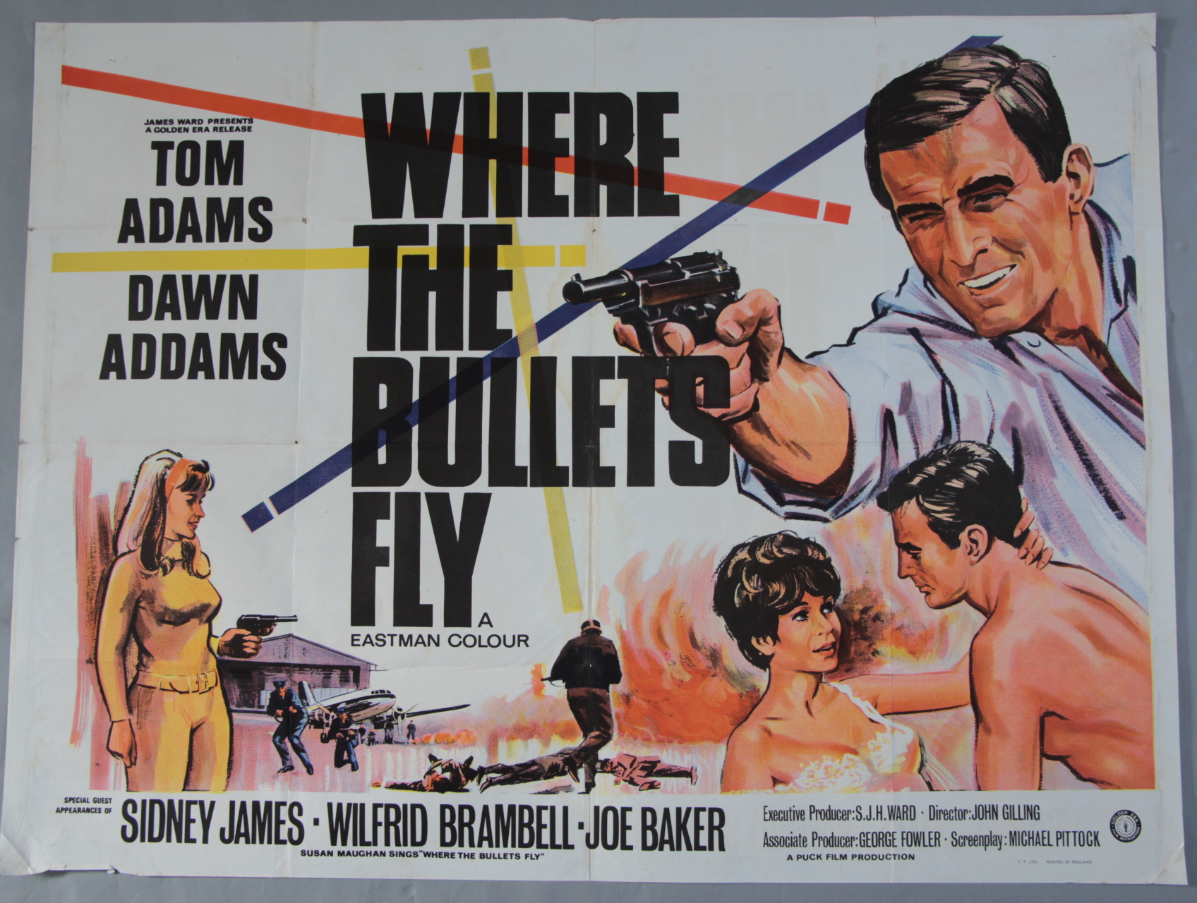 Thirteen British Quad film posters - "Where the Bullets Fly" ft. Sidney ...