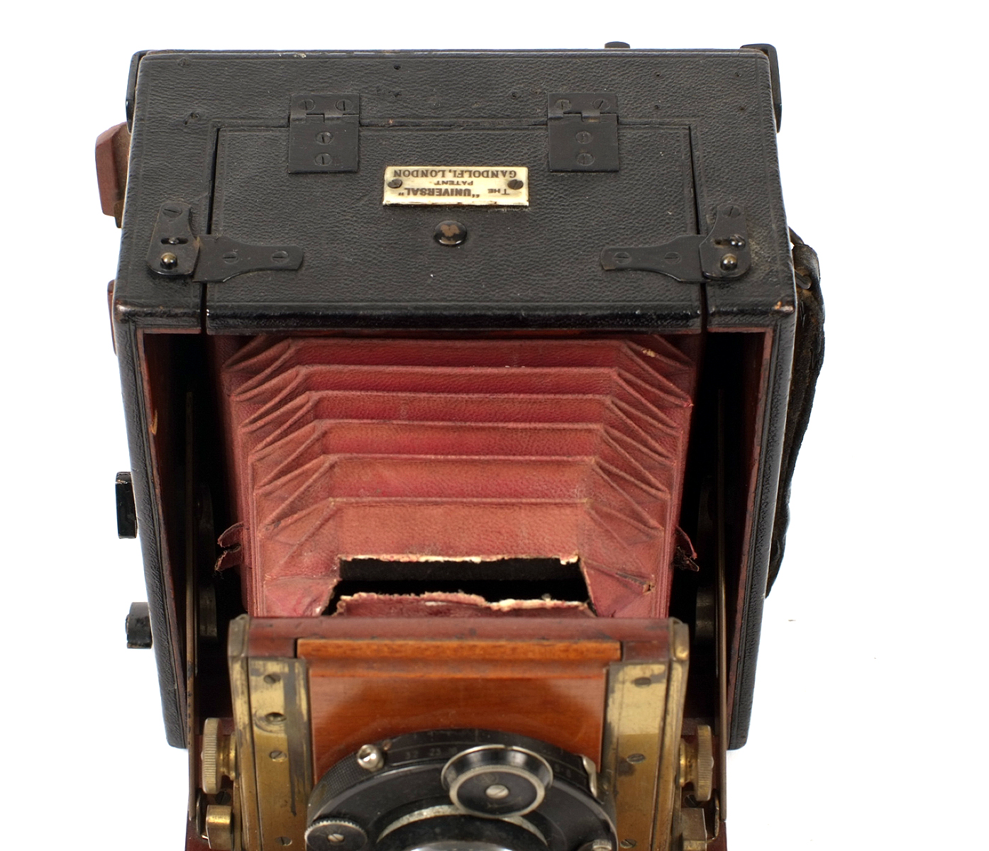 An Uncommon Gandolfi 'Universal' Quarter Plate Camera. Fitted with an ...