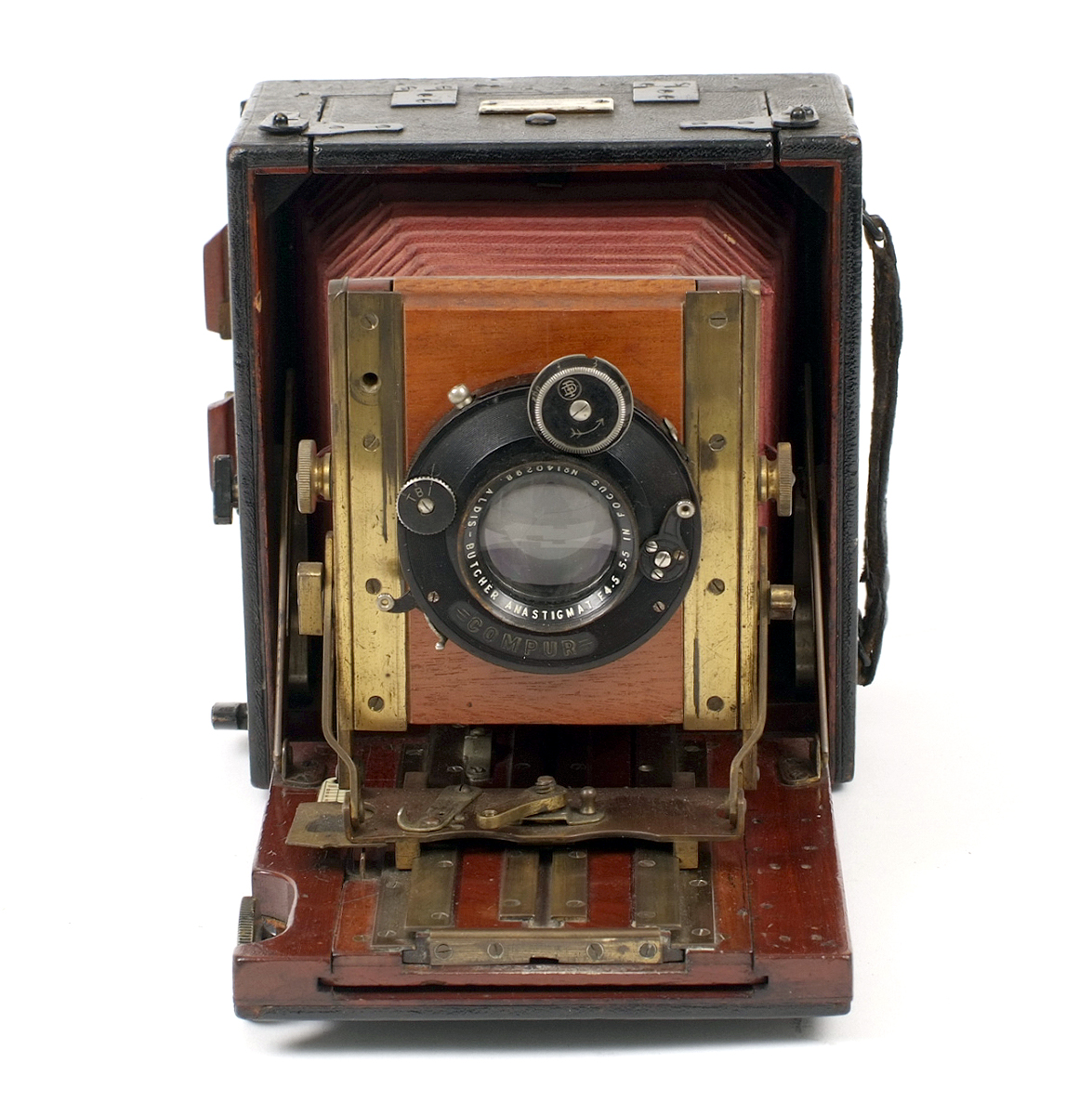 An Uncommon Gandolfi 'Universal' Quarter Plate Camera. Fitted with an ...