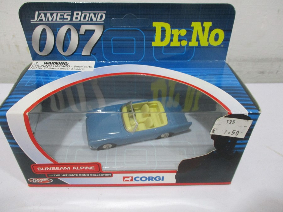 A collection of 20 Corgi James Bond 007 vehicles including Moonraker ...