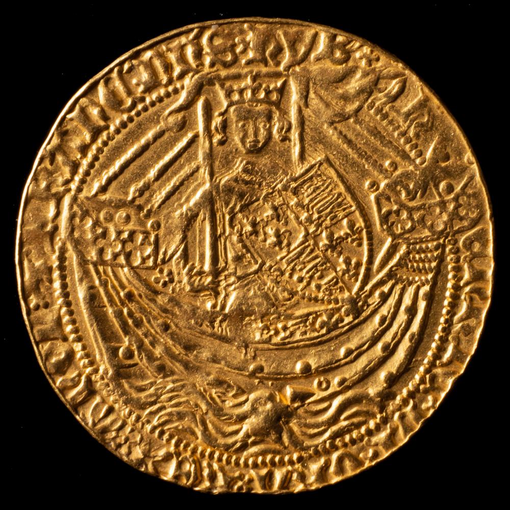 Henry IV gold Noble, Light Coinage 1412-13:.