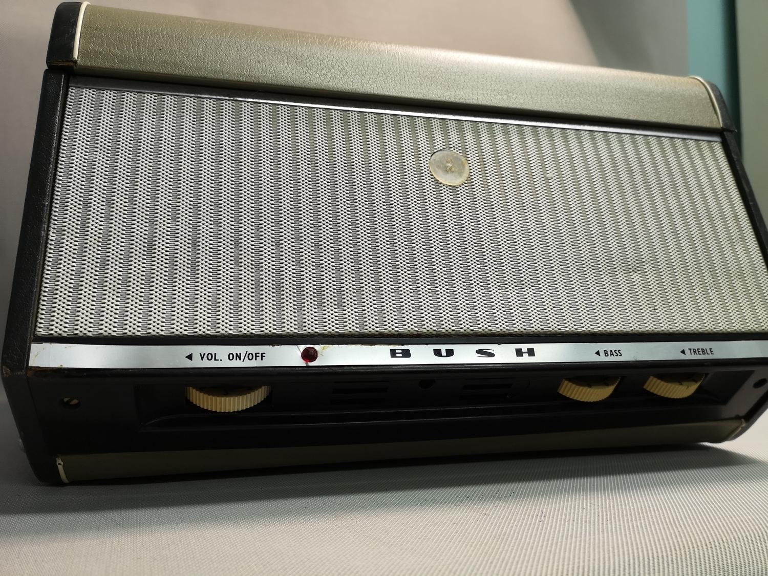 A vintage BUSH portable record player