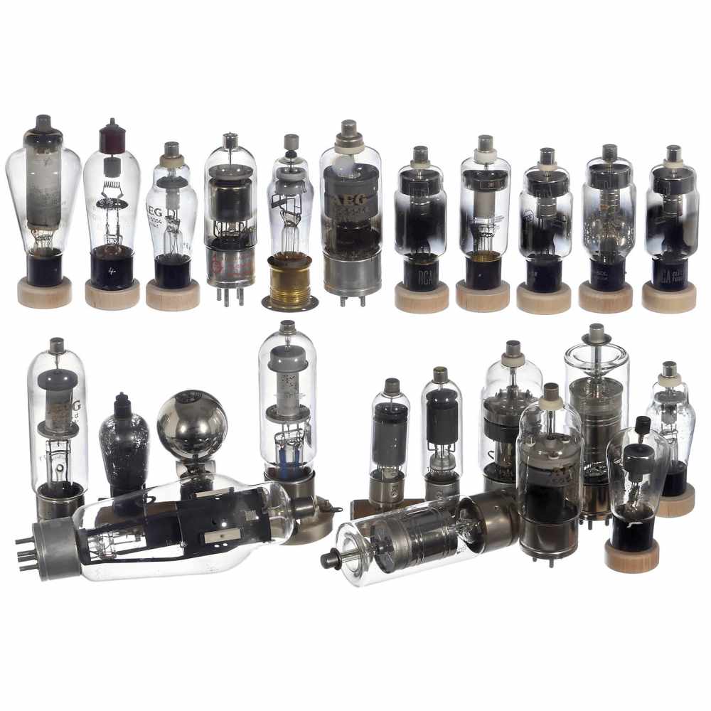 25 Rectifier Tubes, c. 1935-40Siemens Ste 2500/6/40 Thyratron - 3 x AEG ...