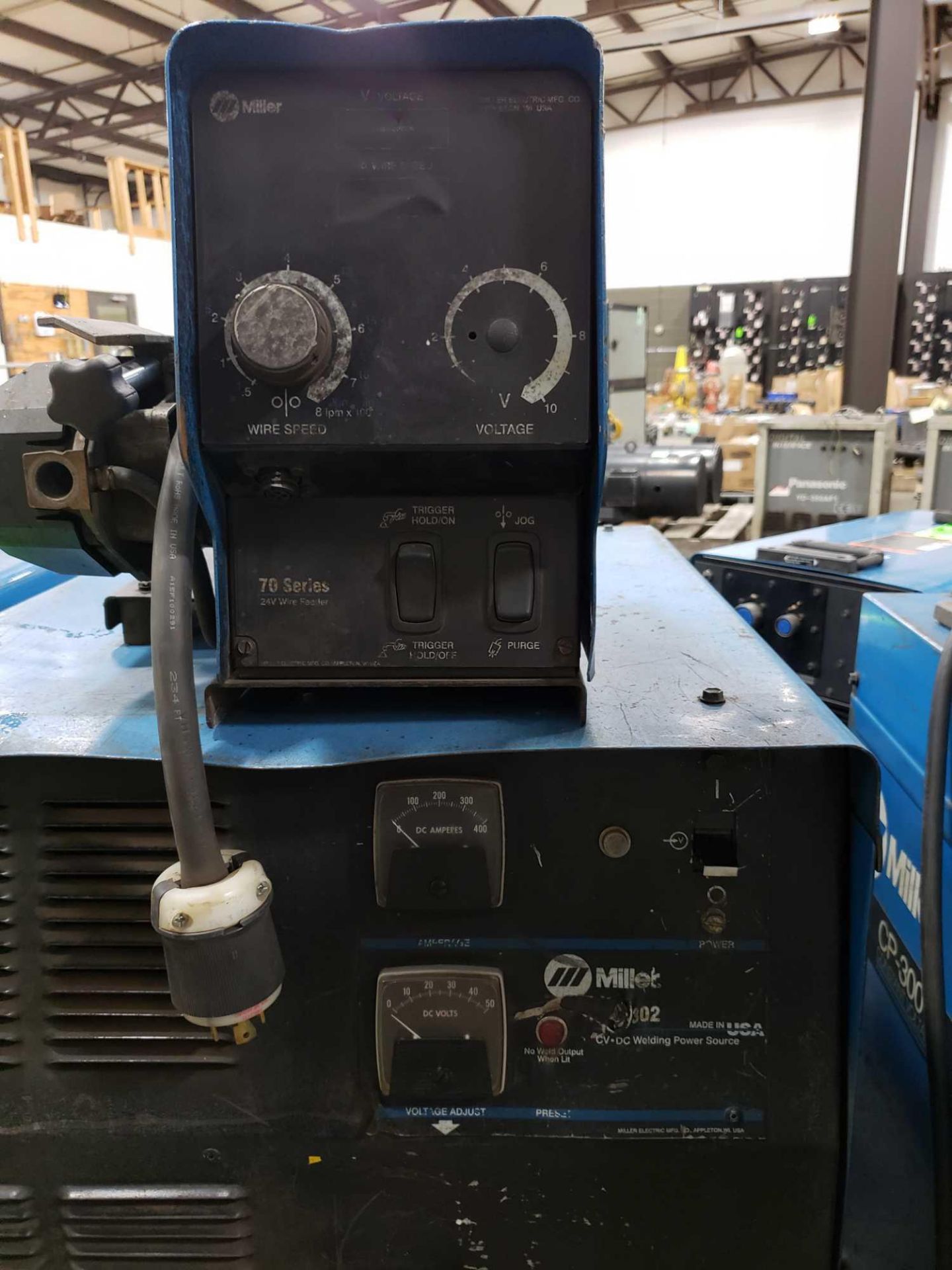 Miller CP-302 CV DC welding power supply with 24v 70 series wire feed ...